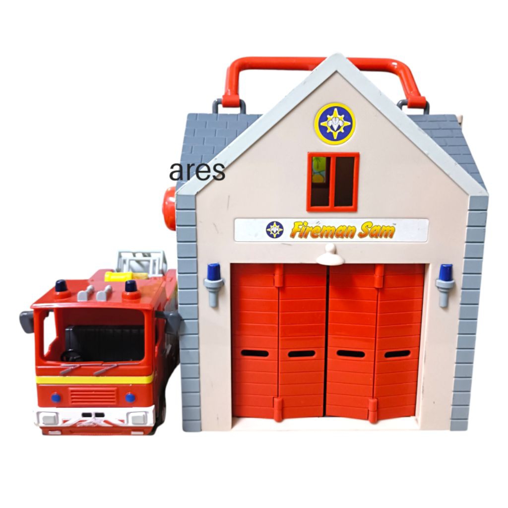 ARES Preloved Fireman Sam Deluxe Fire Station Playset | Shopee Malaysia