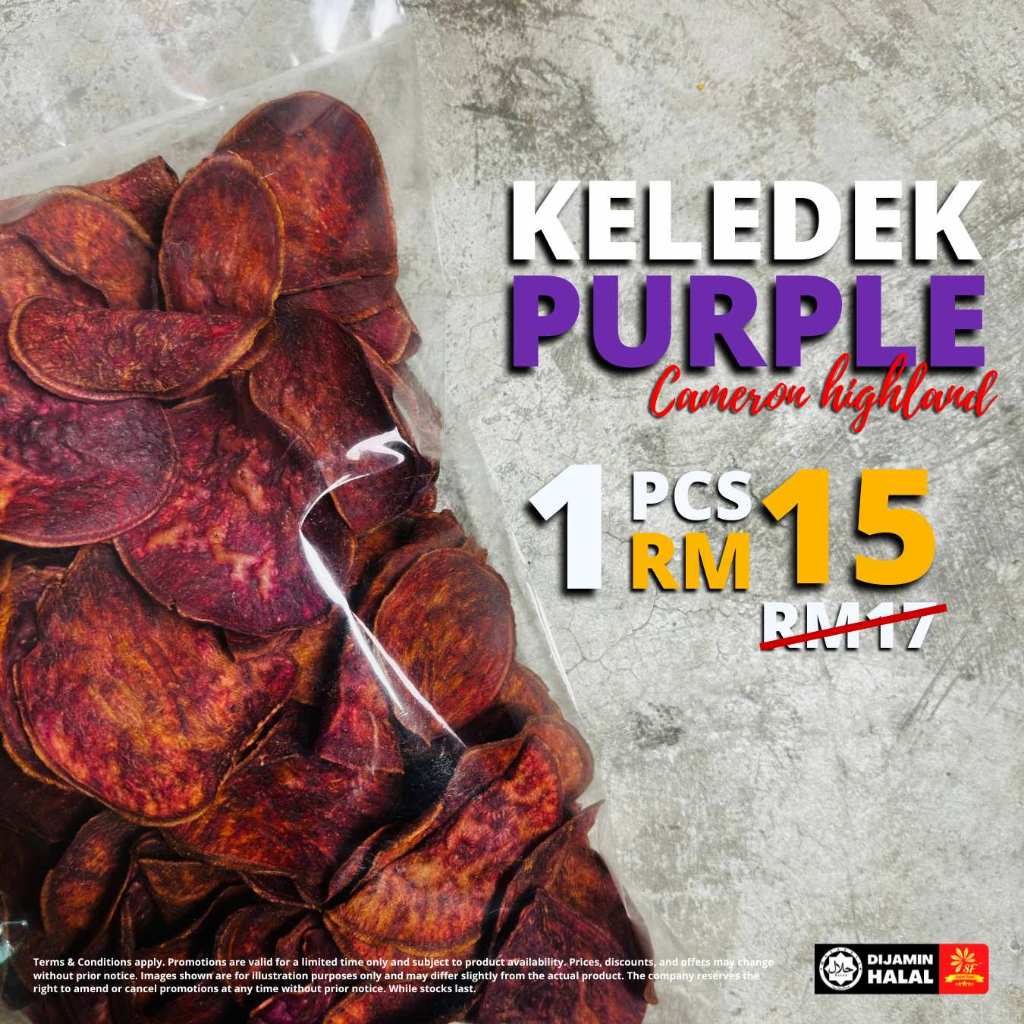Kerepek Keledek Cameron Highland | Keledek Purple [300g] [𝗦𝗮𝗹𝗹𝗲𝗵 𝗙𝗼𝗼𝗱 ...