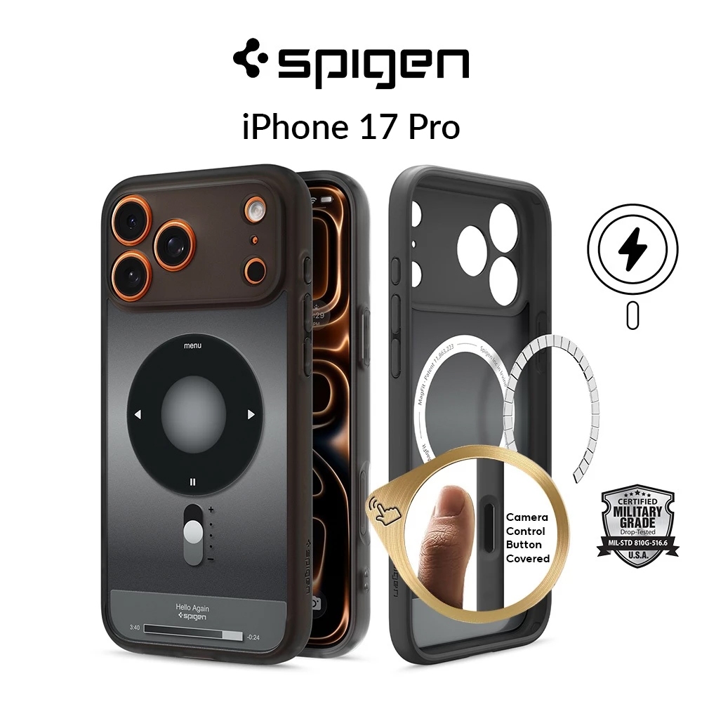 Spigen iPhone 17 Pro Case 6.3" Ultra Hybrid MagFit Classic Magnetic ...