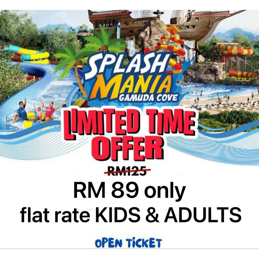 SPLASH MANIA GAMUDA COVE | Shopee Malaysia
