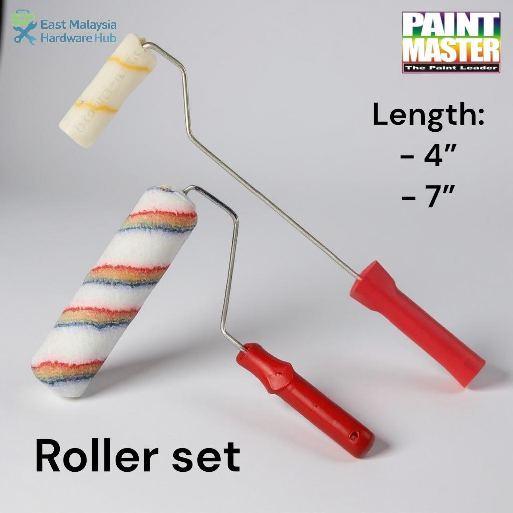 Paint Master Roller Set Cat Tembok 4" 7" Paint Roller Kit untuk DIY ...