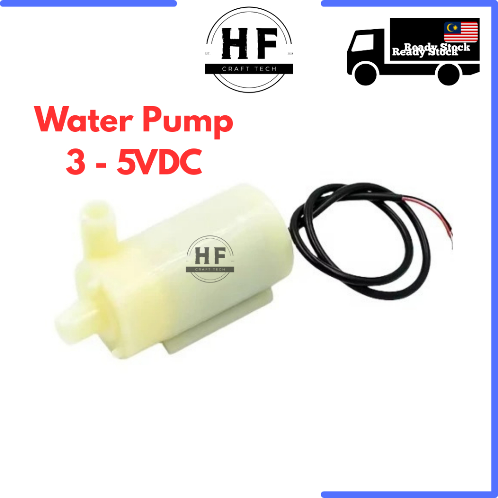 Mini Water Pump Submersible DC 3V-5V Wire Motor Waterproof Amphibious ...
