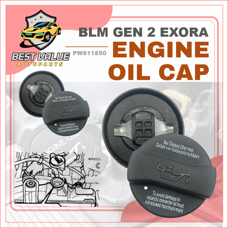 PROTON BLM GEN 2 GEN2 PREVE EXORA ENGINE OIL CAP PENUTUP MINYAK HITAM ...