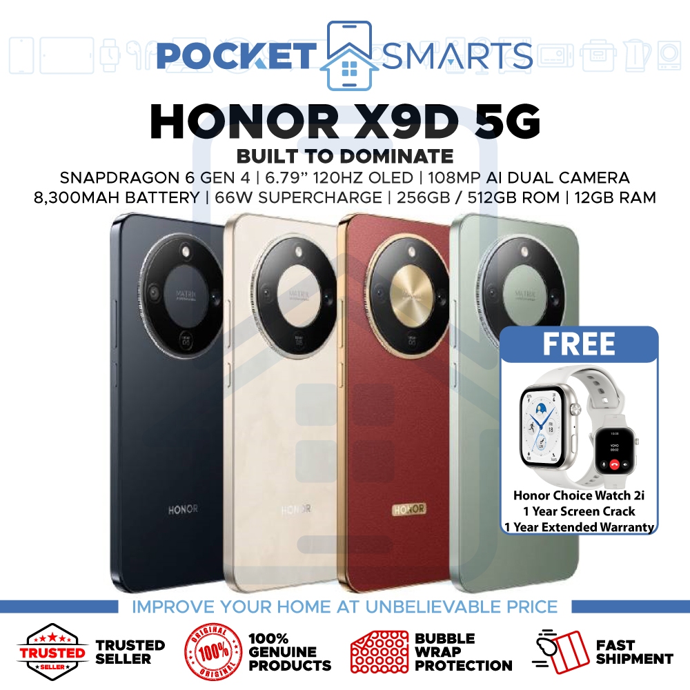 [Malaysia Set] Honor X9D 5G | Honor X9C 5G (256GB/512GB ROM | 12GB RAM) 1 Year Honor MY Warranty ...