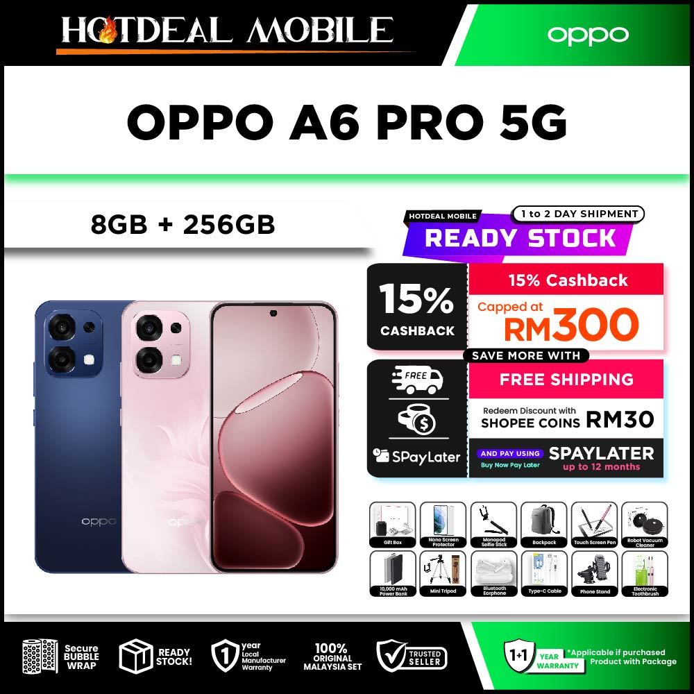 OPPO A6 Pro 5G [8GB RAM 256GB ROM] - Original OPPO Malaysia | Shopee ...