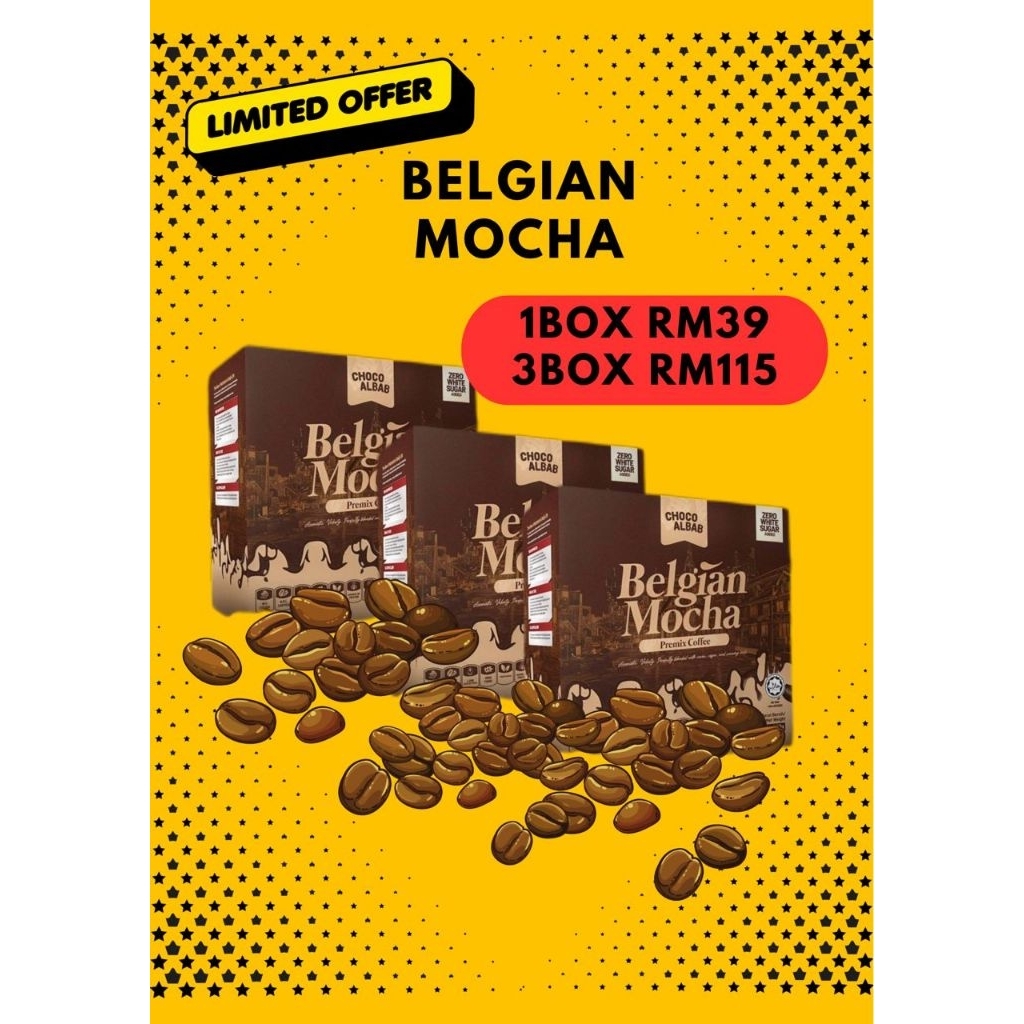 TRIO COMBO MOCHA BELGIAN (3 BOX 60 SACHET) | Shopee Malaysia