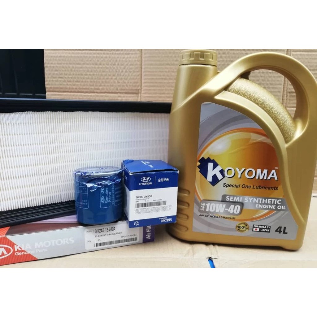 A324# KIA SPECTRA,SEPHIA NAZA CITRA AIR FILTER + OIL FILTER + KOYOMA ...