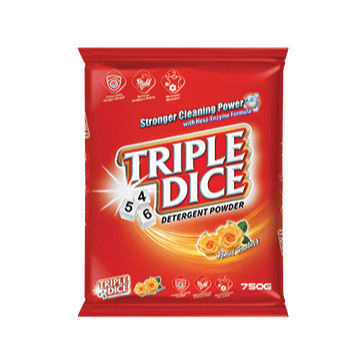 Triple Dice Detergent Powder - Floral (750g) | Shopee Malaysia