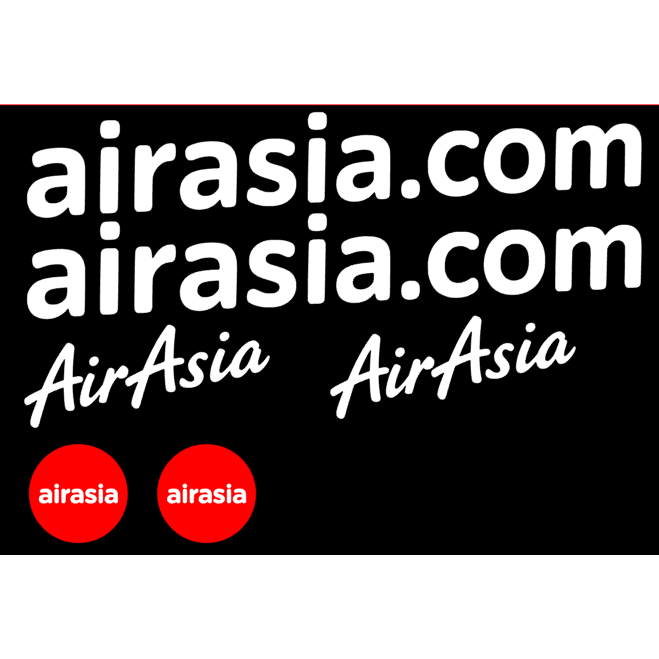 STICKER SET AIRASIA UNTUK REPLIKA KAPAL TERBANG | Shopee Malaysia