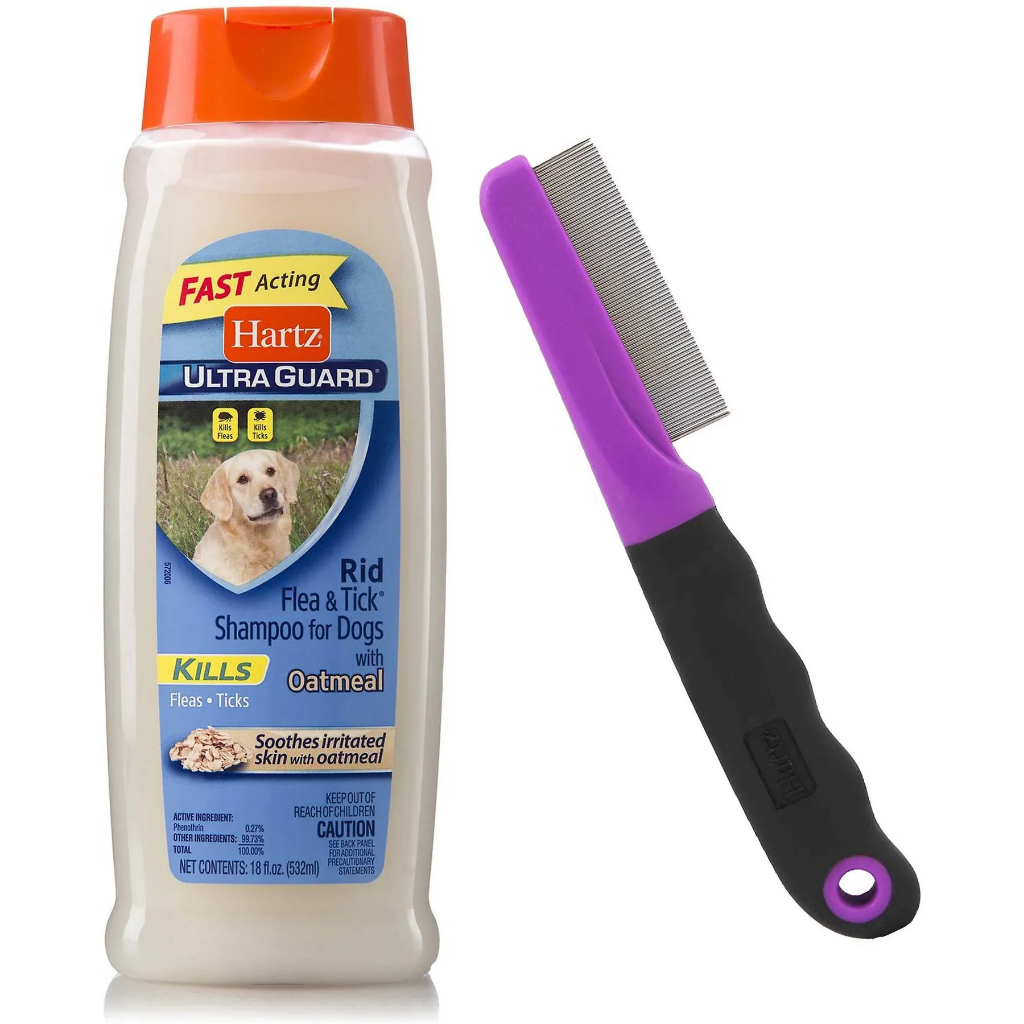 Hartz Groomer's Best Dog Brush | Flea Comb Cat Dog | Oatmeal Shampoo ...