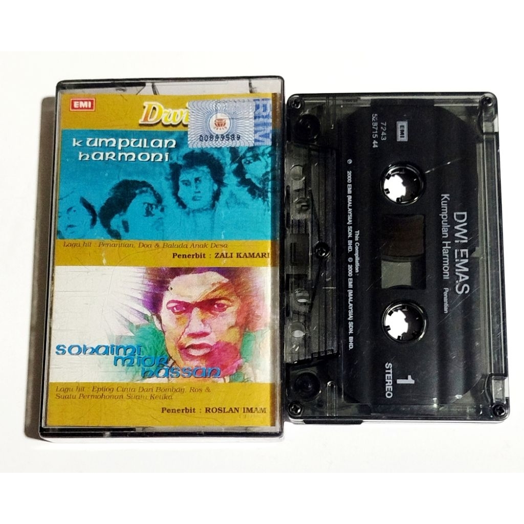 Kaset Dwi Emas Kumpulan Harmoni & Sohaimi Mior Hassan Cassette Tape ...