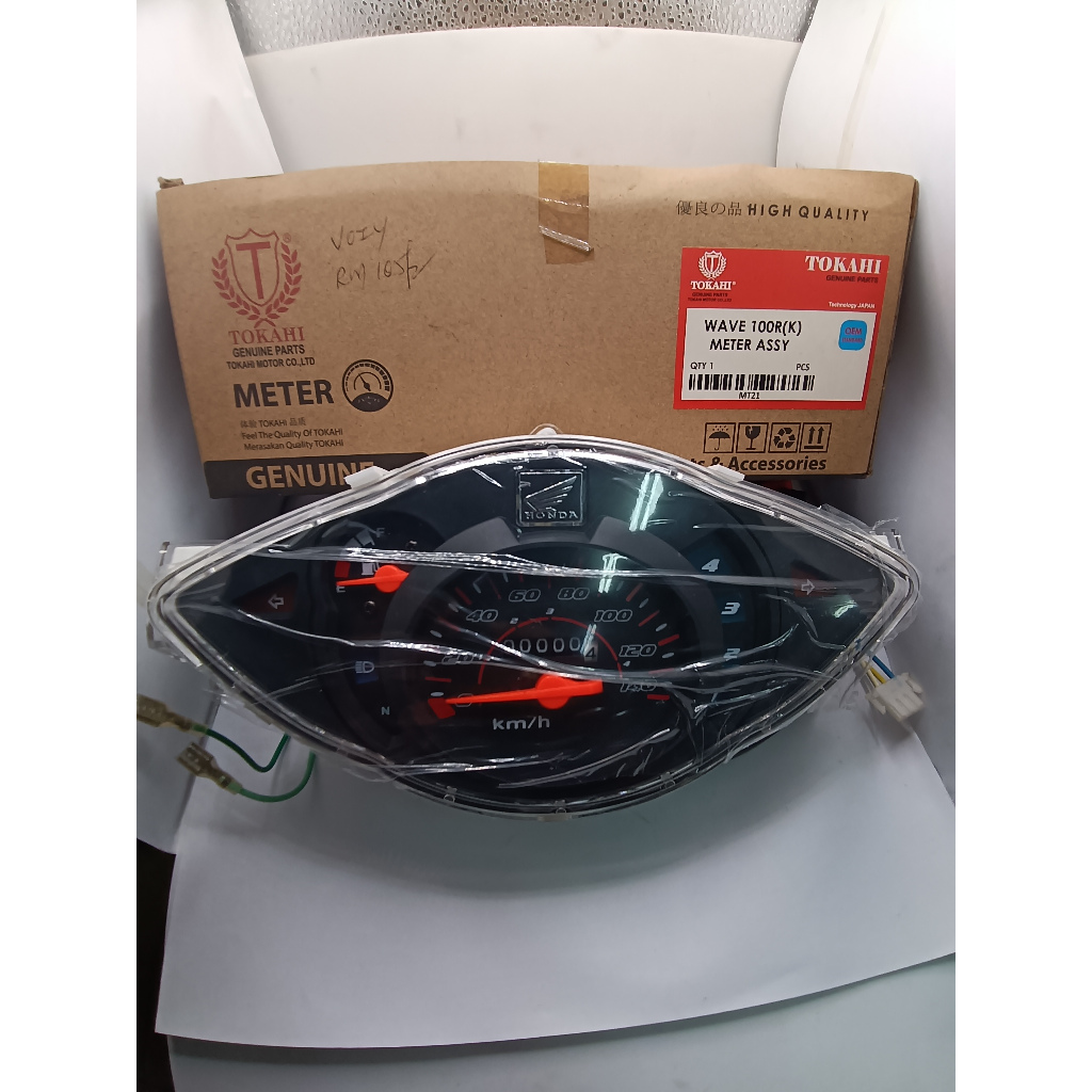 TOKAHI HONDA WAVE 100R KICK SPEEDOMETER / METER ASSY COMPLETE SET ...