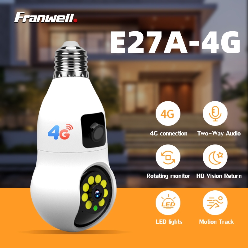 Franwell 1080P 4G CCTV camera for house wireless connect phone 360 ...