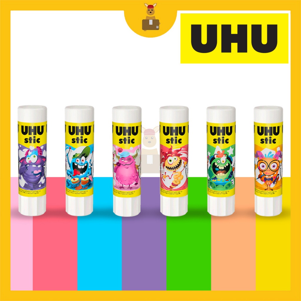 UHU Monsters Edition Glue Stic / Glue Stick (8.2g / 21g / 40g) | Shopee ...
