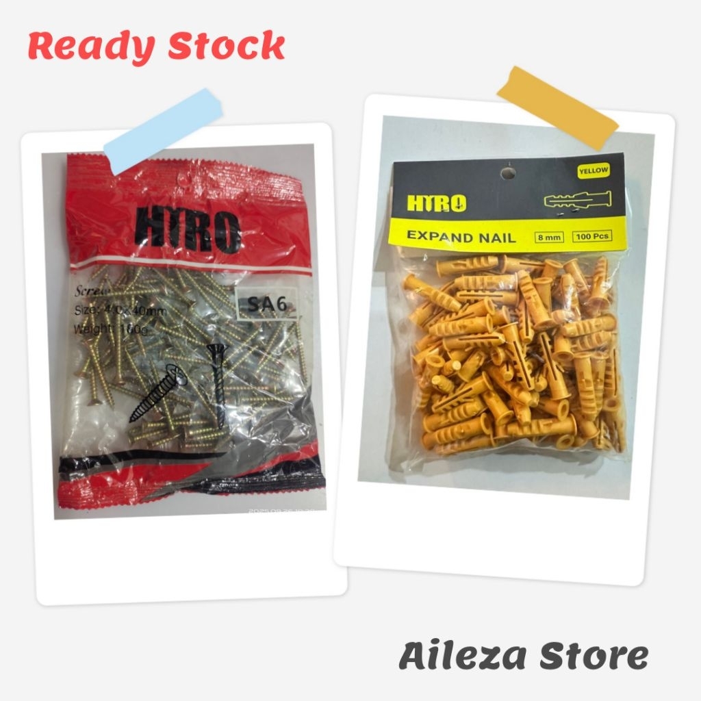 Skrew dan Wall Plug Eco | Shopee Malaysia