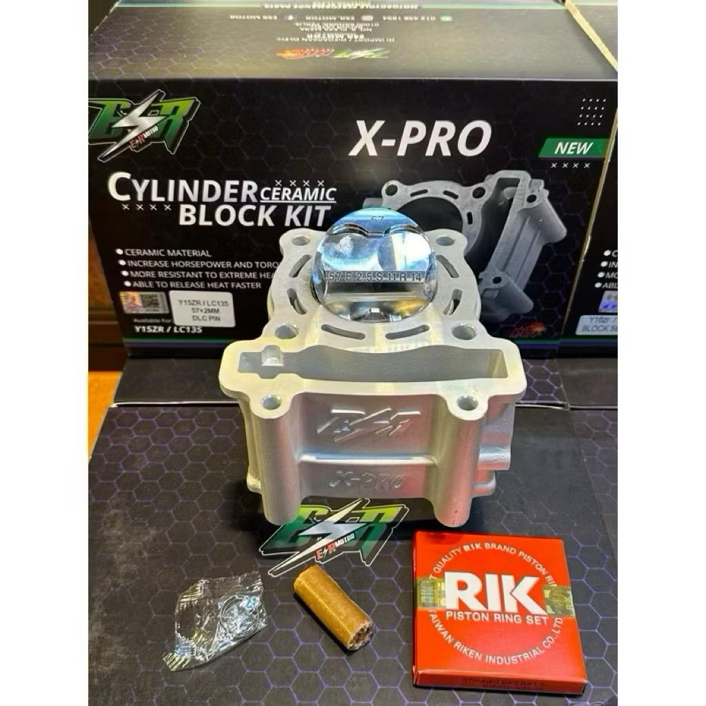 ORIGINAL ESR MOTOR RACING BLOCK X-PRO LC135 Y15ZR 57 MM 60MM ESR MOTOR ...