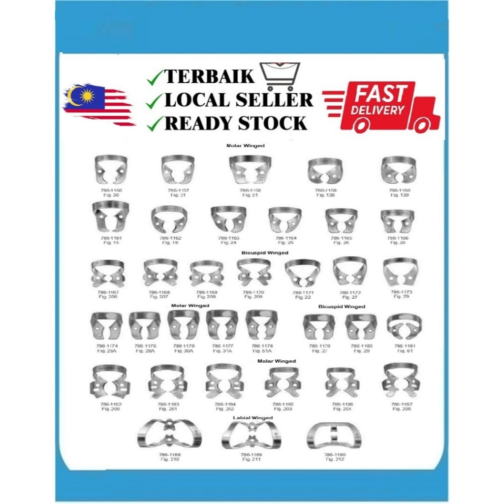 Dental Rubber Dam Clamps Dental Use | Shopee Malaysia