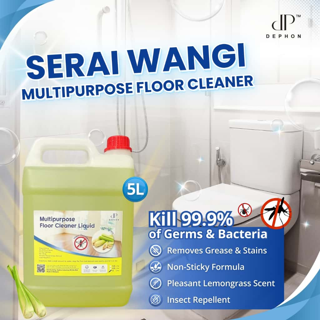 [COSE] Dephon 5L Serai Wangi Floor Cleaner Multipurpose Cleaner Insect ...