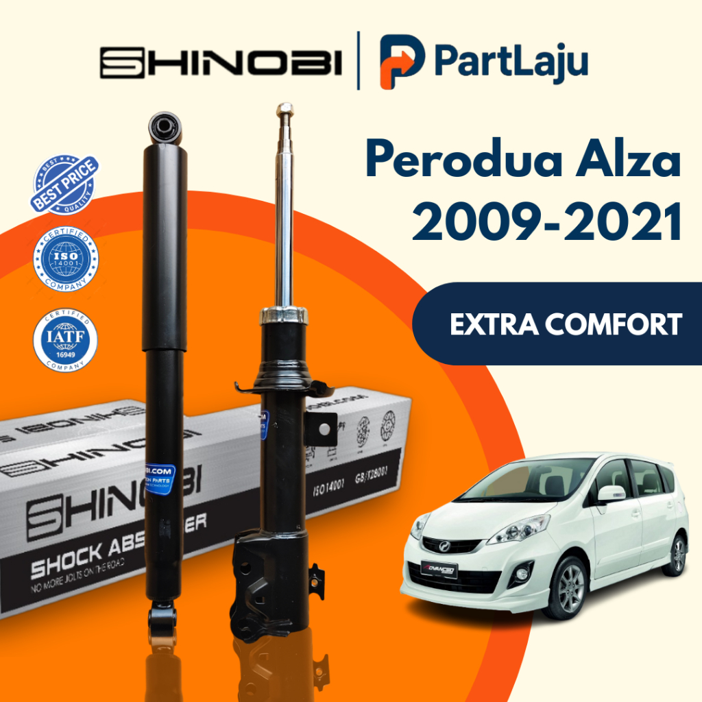 E-Shinobi Perodua Alza D46T 2009-2021 Front & Rear Gas/Oil Absorber ...
