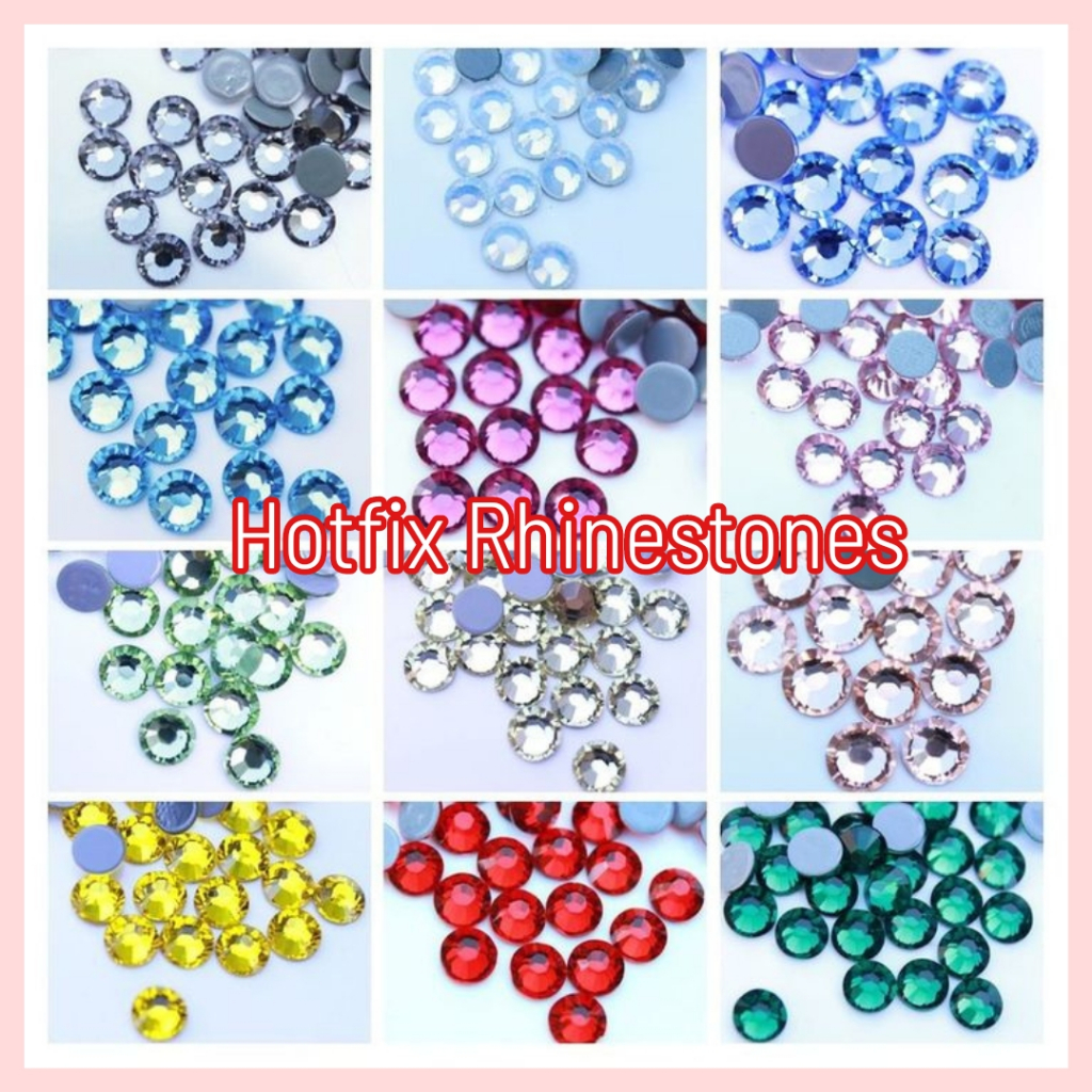 Copy Hotfix Rhinestones Color /Batu Tampal Baju/Tudung/Iron On | Shopee ...