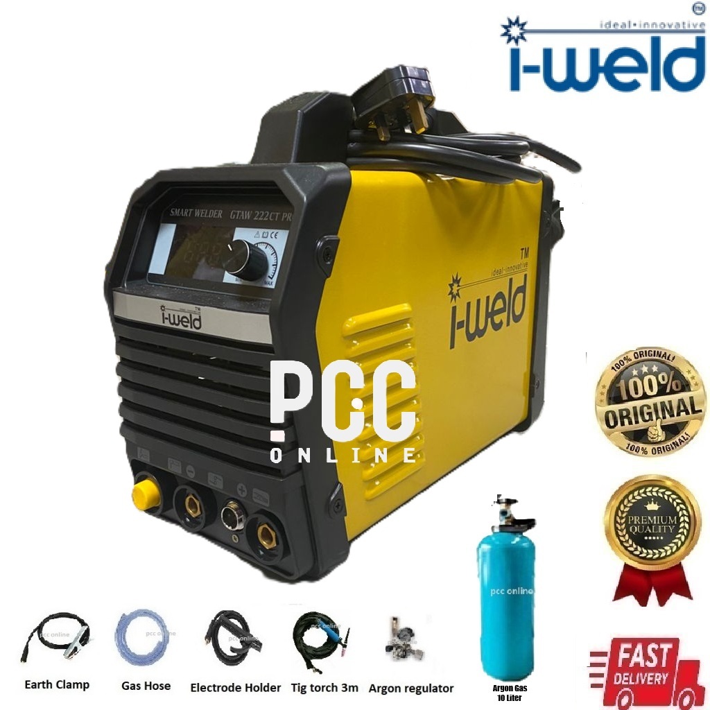 I-WELD GTAW-222CT PRO TIG Welding Machine Mesin Welding Tig Cool ...