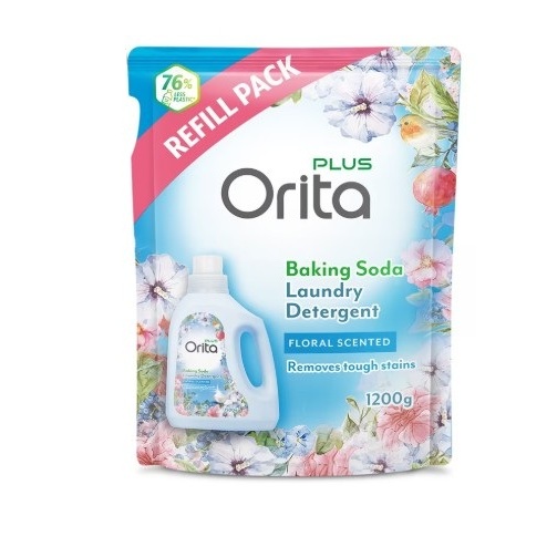 Orita Baking Soda Laundry Detergent 1.2kg Refill Pack | Shopee Malaysia
