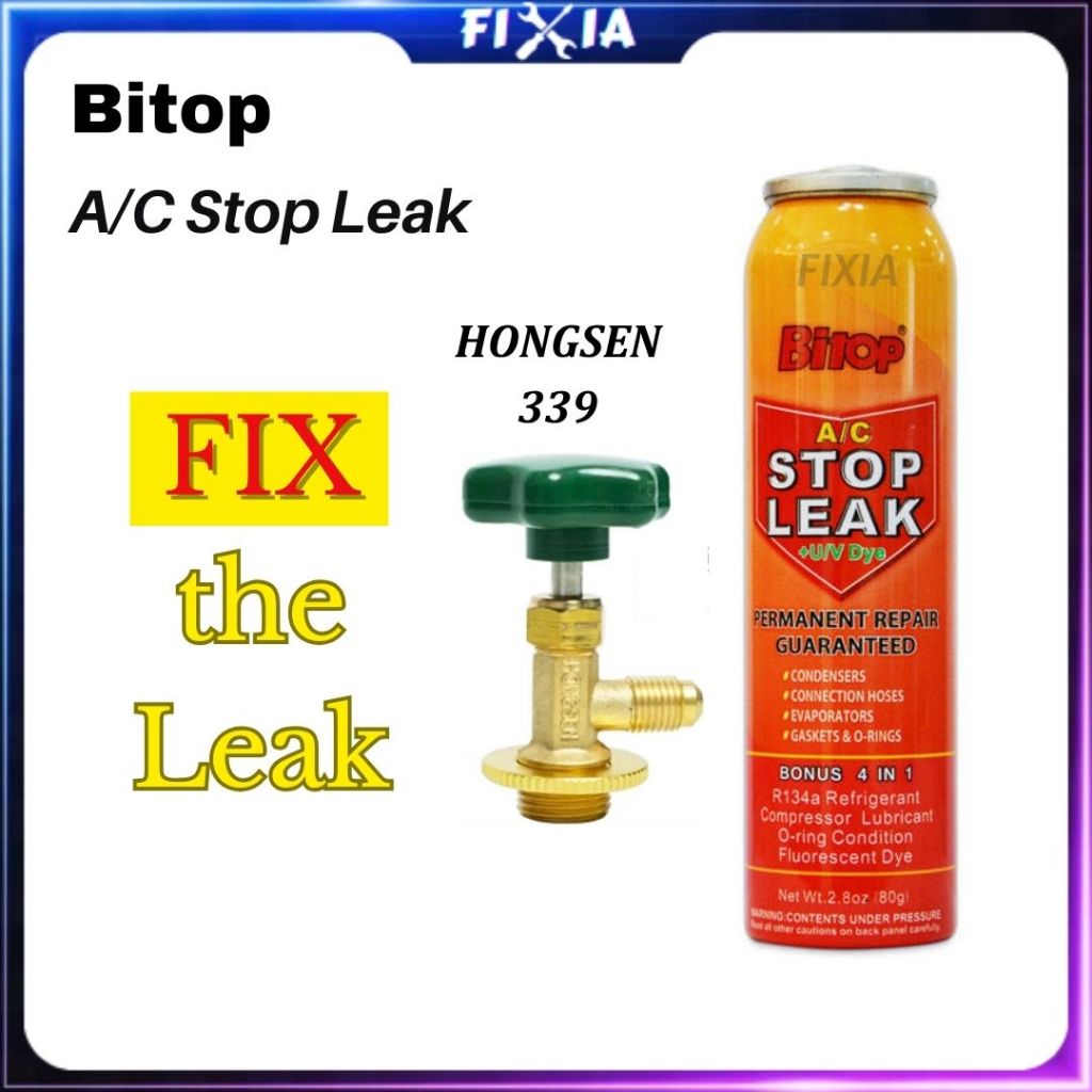 Bitop 4 in 1 Stop Leak R134A R-134A Fill Leakage Refrigerator Fridge ...
