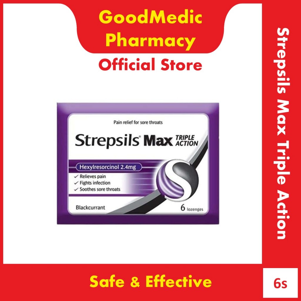 Strepsils Max Triple Action Lozenges (6s) | Shopee Malaysia