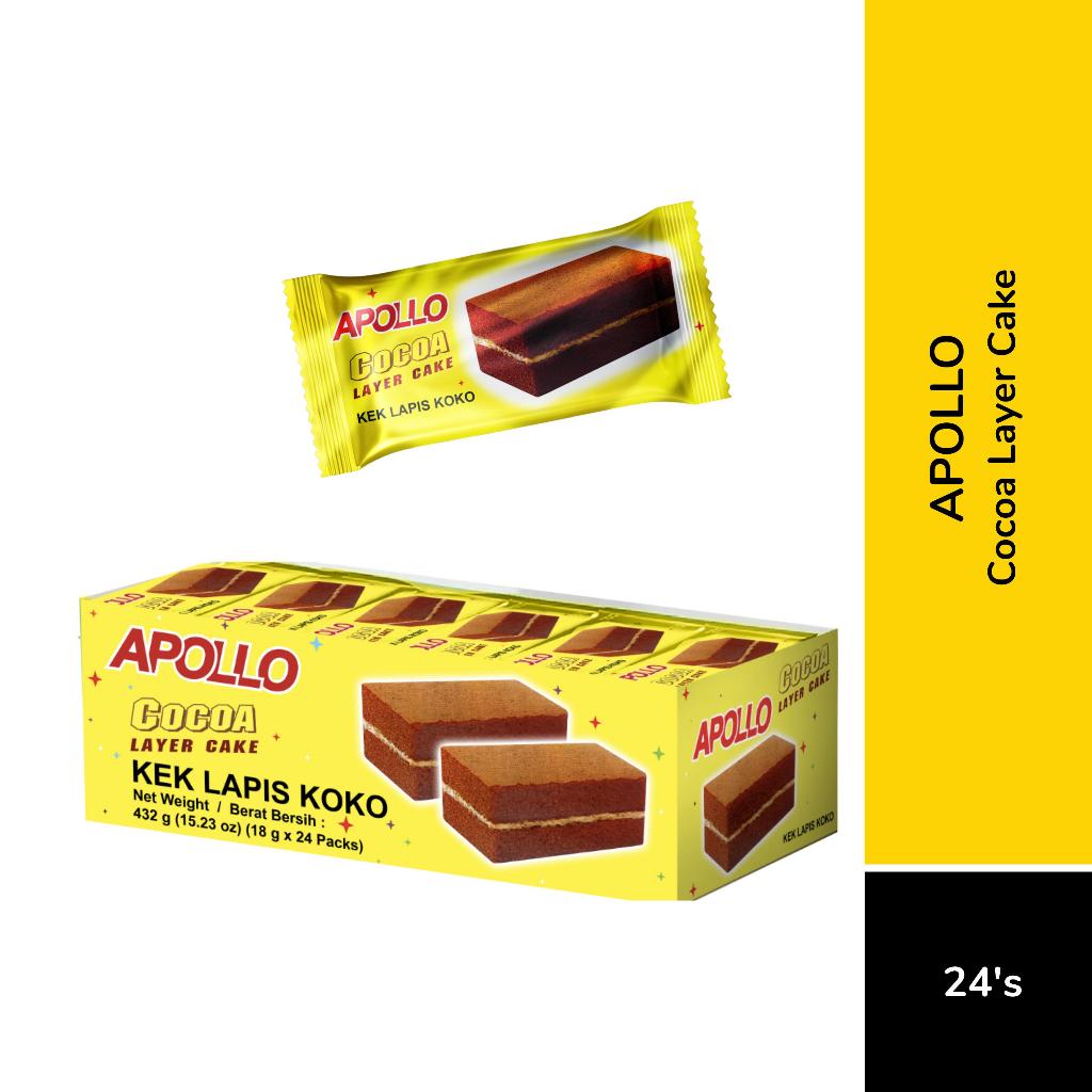 Apollo Layer Cake - Chocolate (24's) | Shopee Malaysia