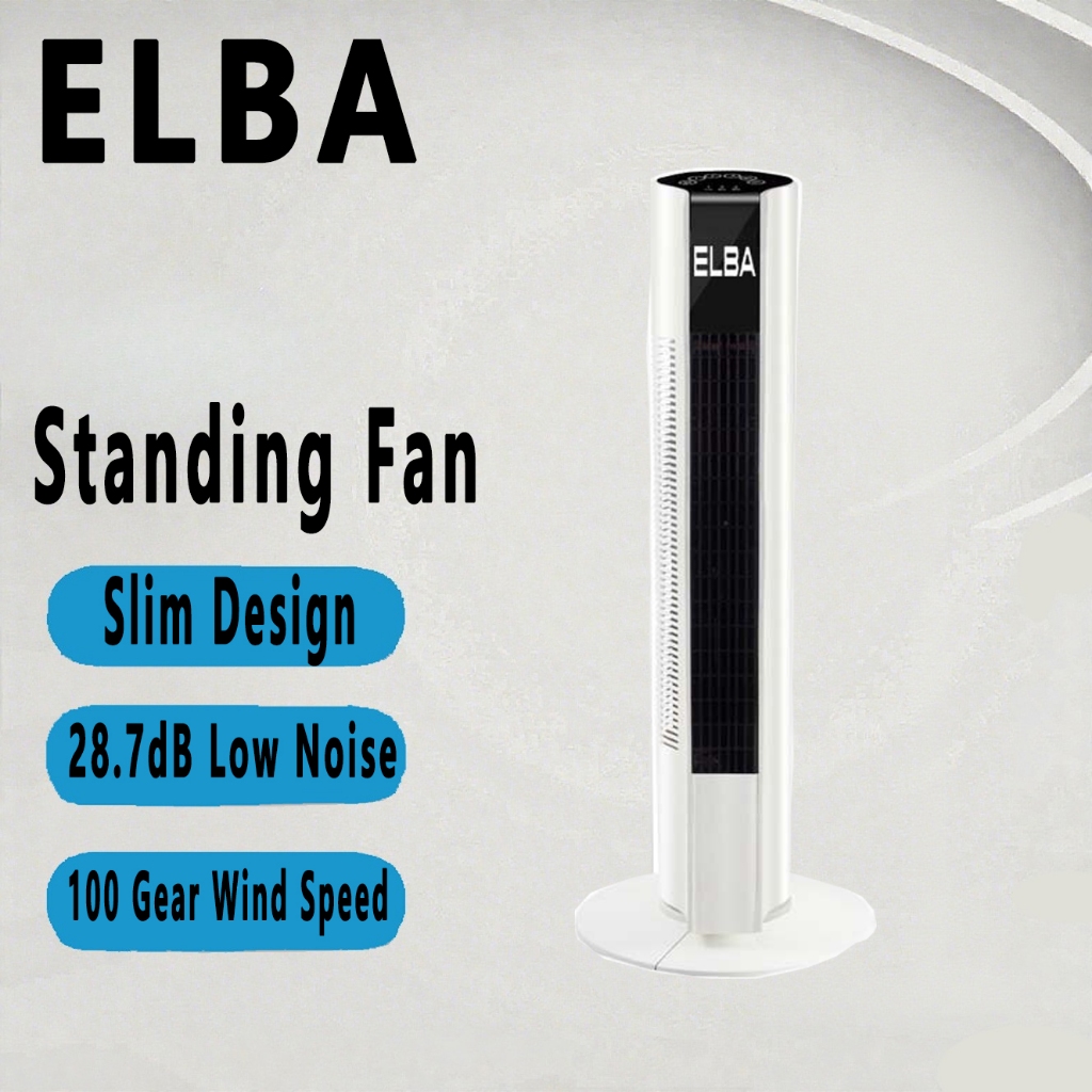 ELBA wireless remote control bladeless fan tower fan floor fan ...