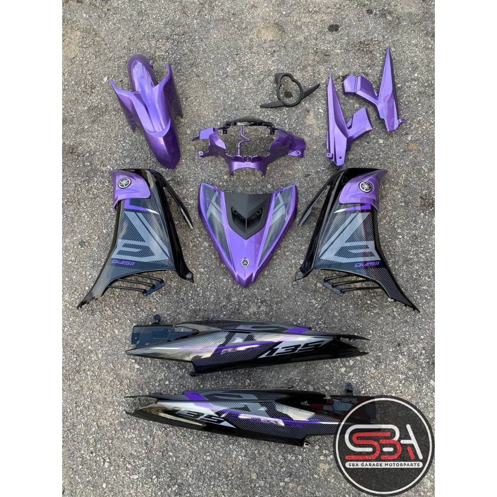 COVERSET YAMAHA LC LC135 V6 V7 EXCITER RC BPM1 PURPLE BLACK L6-RC-6 ...