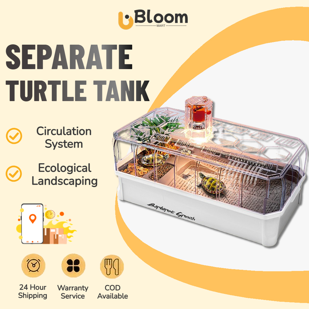 🔥Ready Stock🔥360° Panoramic View Turtle Tank Set Filtration and ...