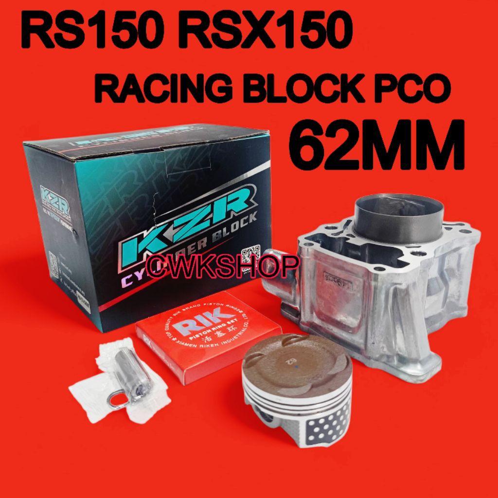 PCO BLOCK RS150 RSX150 RACING BLOCK PCO 62MM 63MM KZR BLOCK PCO ...