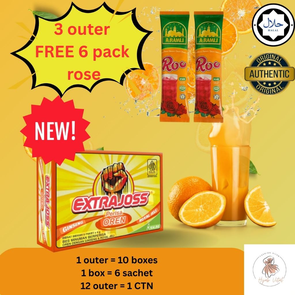 Extra Joss Oren (Orange) Energy Drink [NEW FLAVOUR ]– 100% Authentic ...
