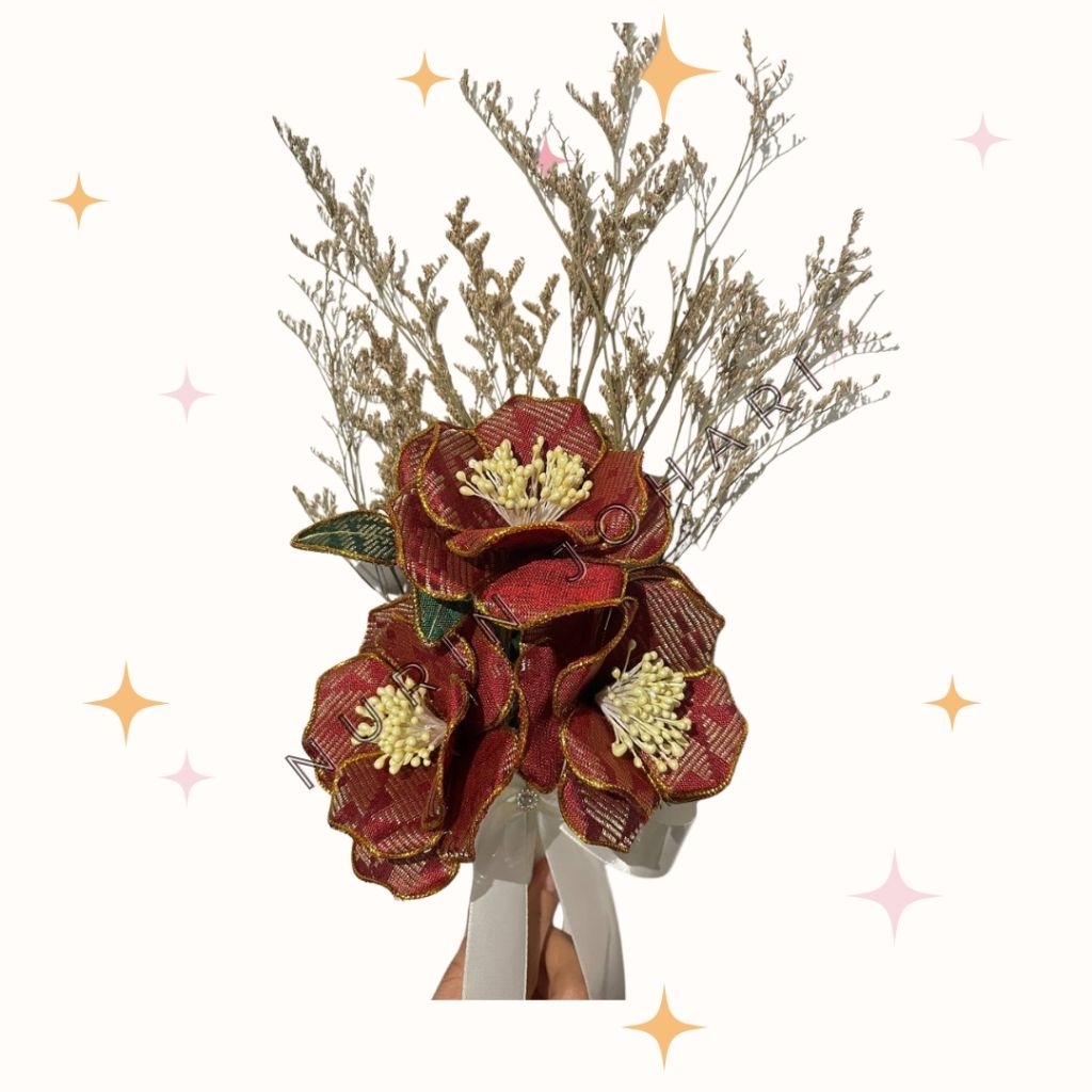 Bunga Tangan Songket💐 | Shopee Malaysia