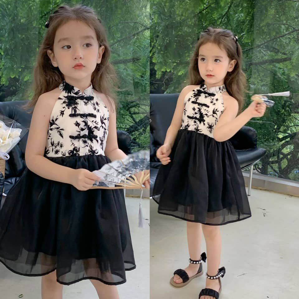 [CLF] CNY Summer color hitam putih Baju Baby Kid Girl Princess Chinese ...