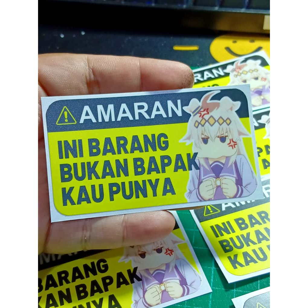 (Sticker Print) Oguri Cap Ini Barang Bukan Bapak Kau Punya Waterproof ...