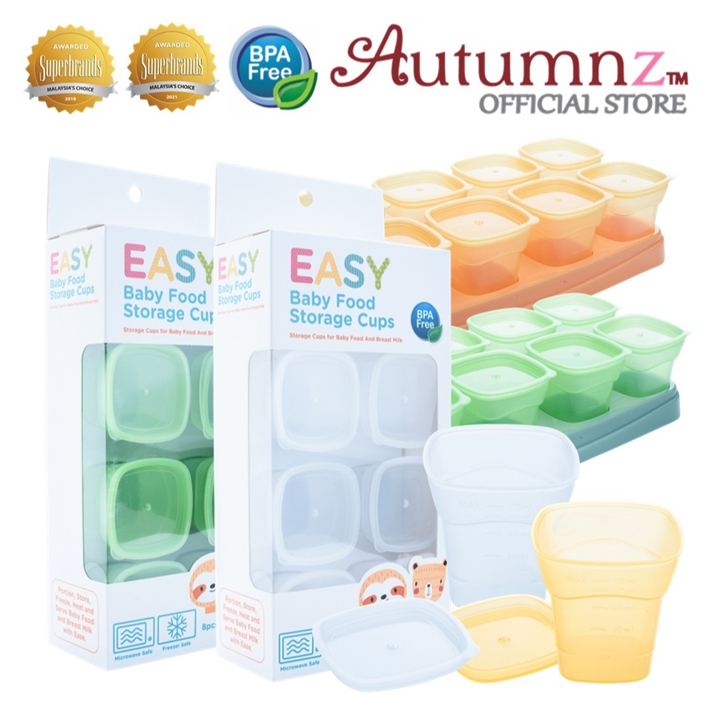 Autumnz EASY Breastmilk & Baby Food Storage Cups (2oz) | Shopee Malaysia
