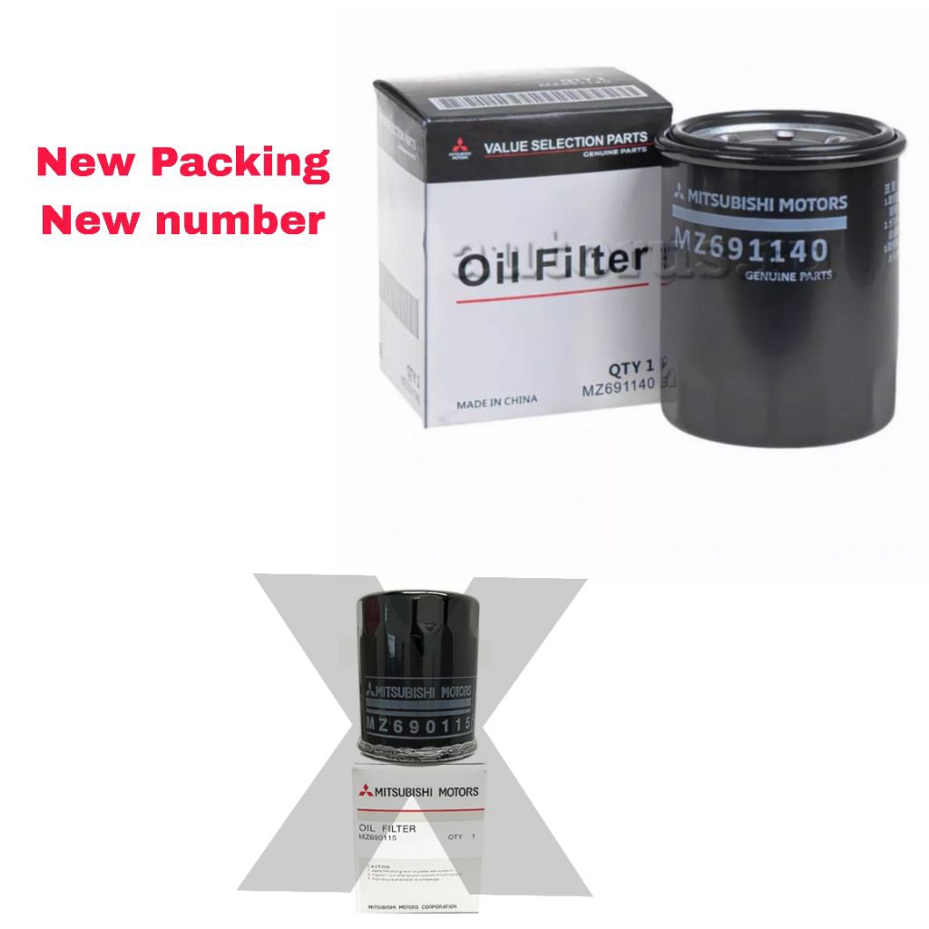 Mitsubishi Oil Filter 100% Original MZ691140 for Wira/Inspira/Gen-2 ...