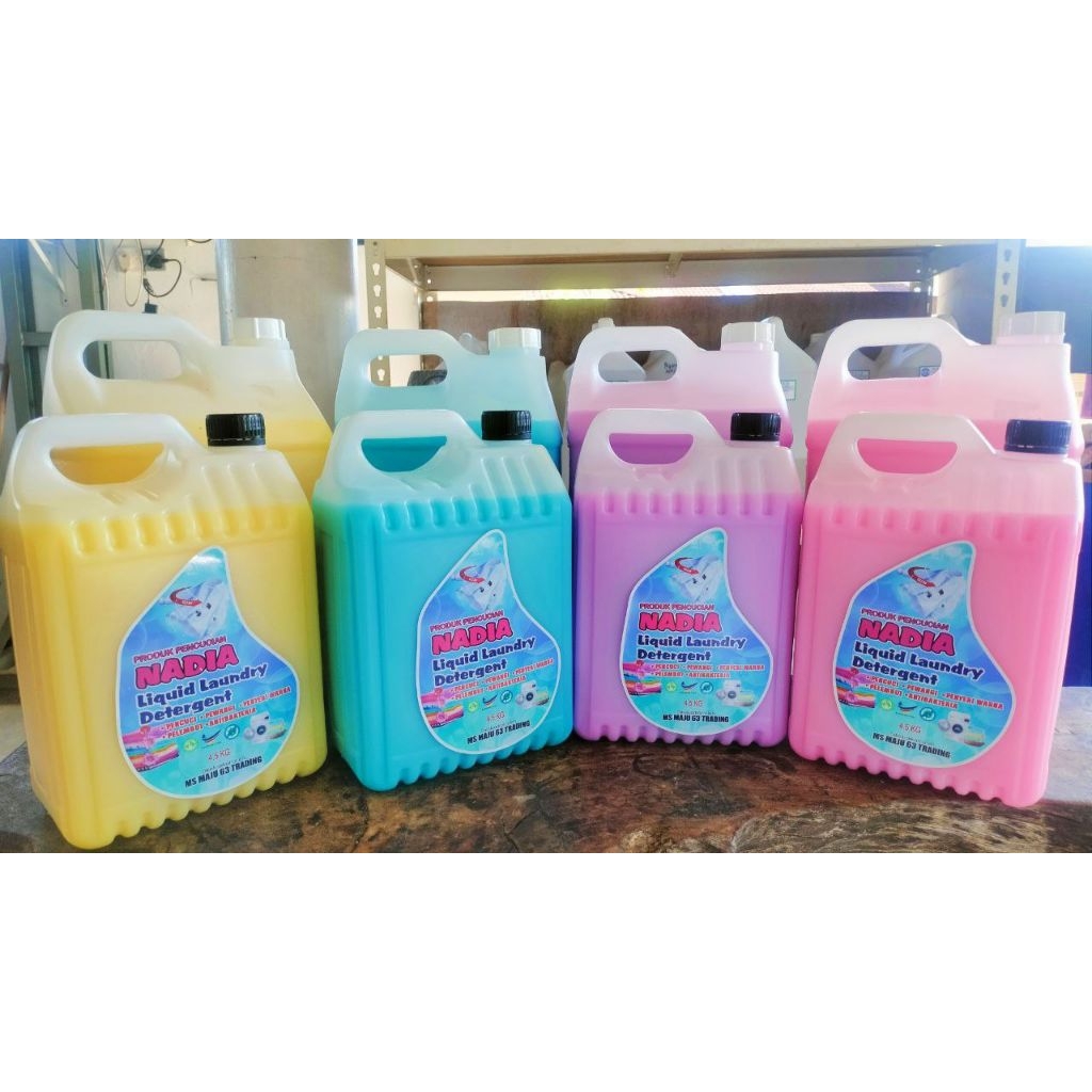 READY STOCK!! Pack 5Liter@Kg Nadia Liquid Laundry Detergent 6 in 1 ...