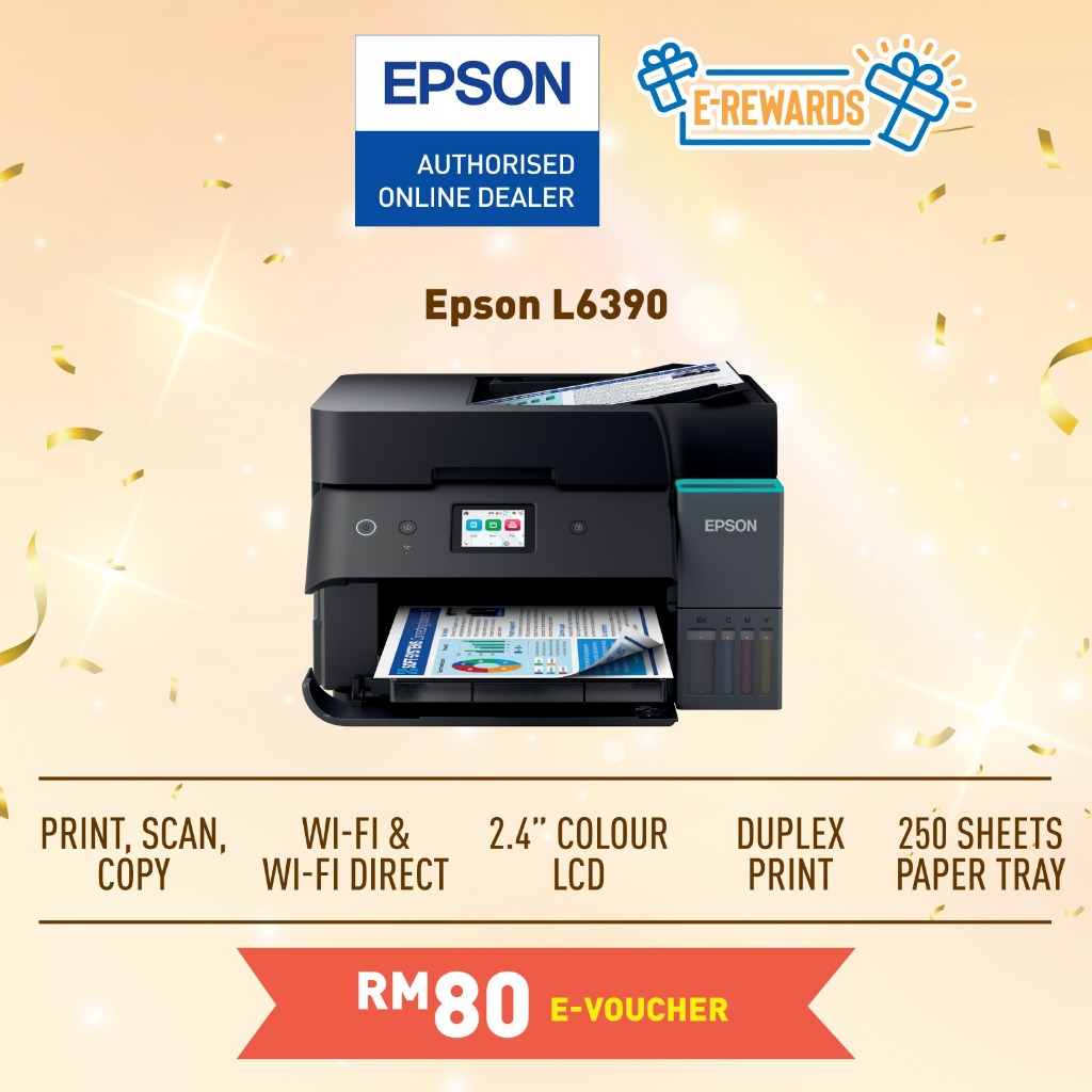 Epson EcoTank L6390 Business Inkjet Printer | A4, Print Scan Copy, Fax ...