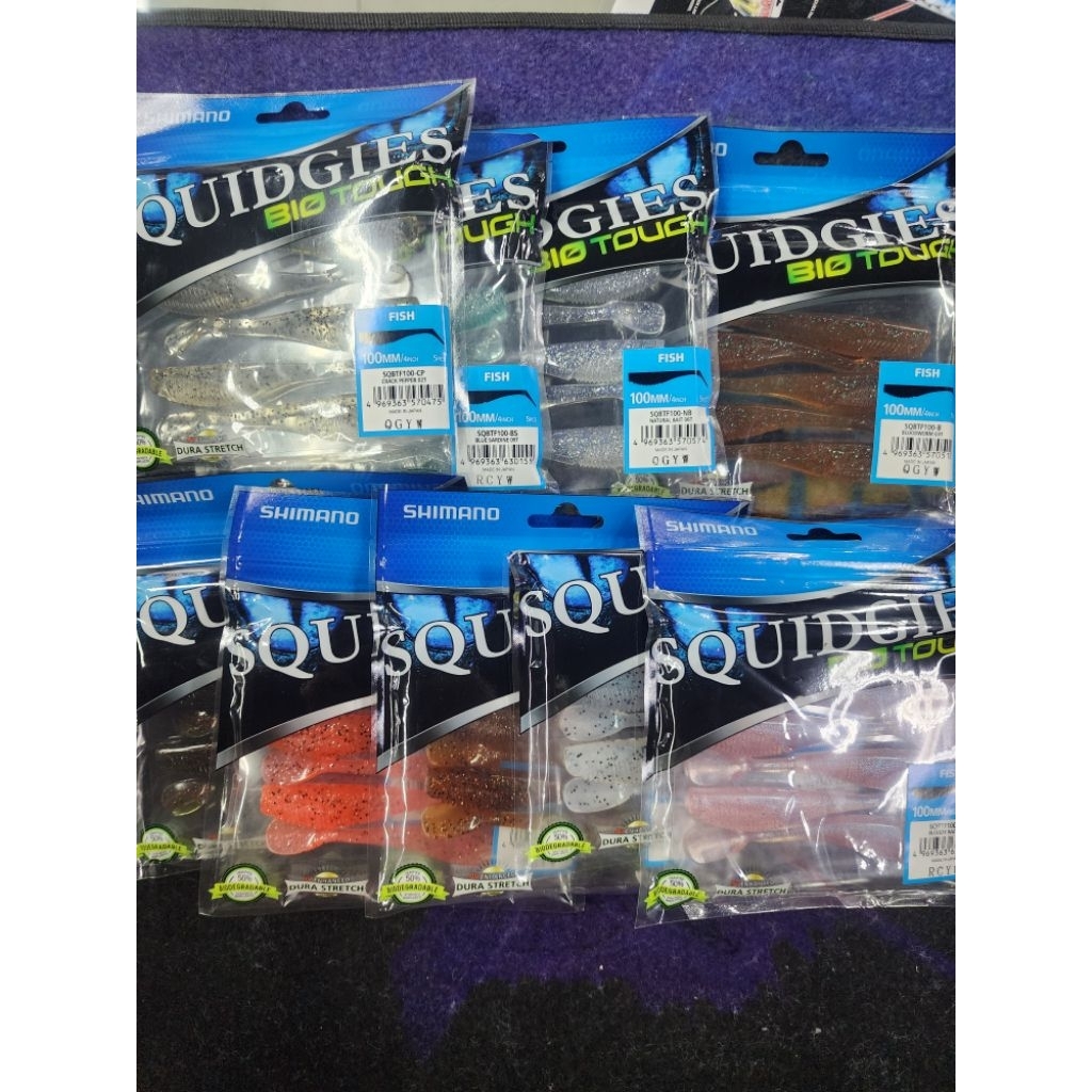 Shimano Squidgies Solf Bait Bio Tough Fish 100mm | Shopee Malaysia