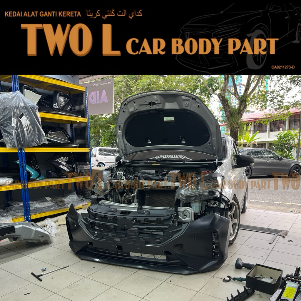 perodua myvi 2021 mg3 fl front bumper depan bumper oem pp dan front lip ...