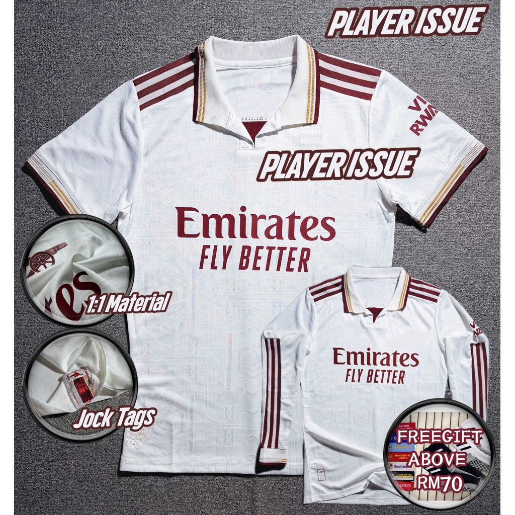 *Player Issue* 25/26 Gunner Third Jersey | Shopee Malaysia