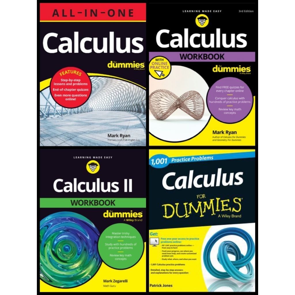 Calculus + Workbook Set For Dummies | Shopee Malaysia