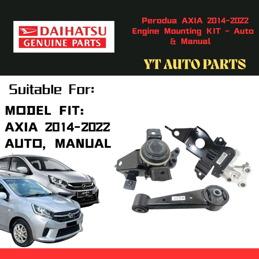 Perodua AXIA 2014-2022 Engine Mounting Kit 3in1 Set – Auto & Manual ...