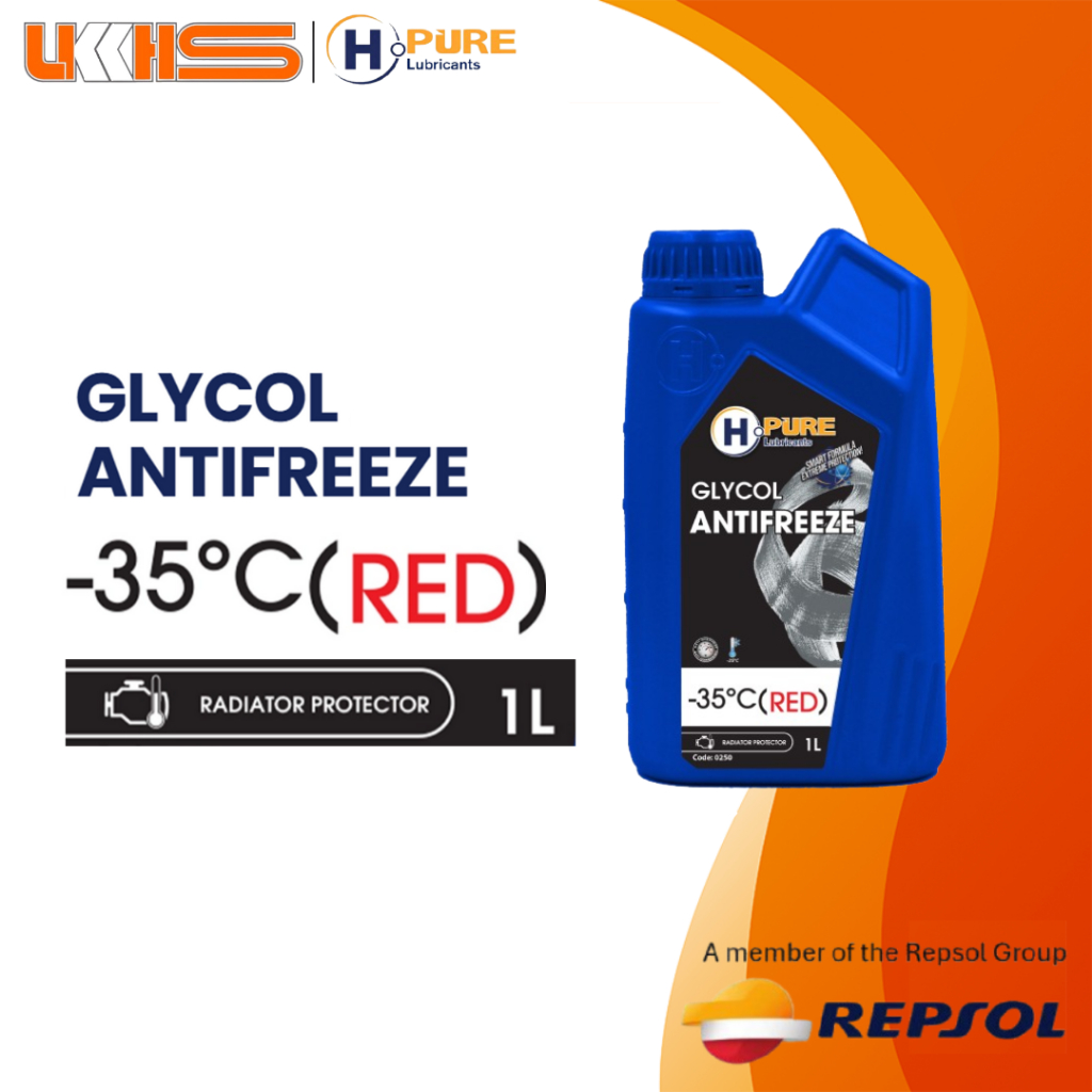 HPURE GLYCOL ANTIFREEZE -35°C (RED) (1 LITER) | Shopee Malaysia