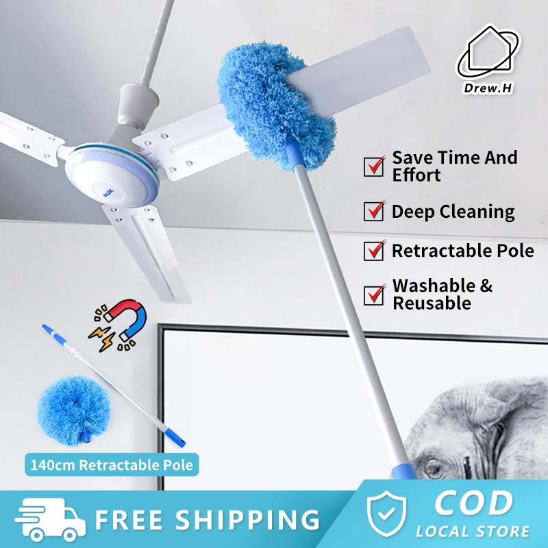 [145cm] Ceiling Fan Duster Cleaning Duster Ceiling Fan Adjustable ...