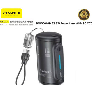 AWEI WP-117 Super Mini & Light Weight Support 22.5W Super Fast Charge ...