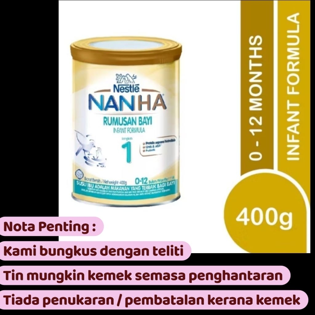 NAN HA INFANT FORMULA STEP 1 400G (EXPIRY JULY 2026) | Shopee Malaysia